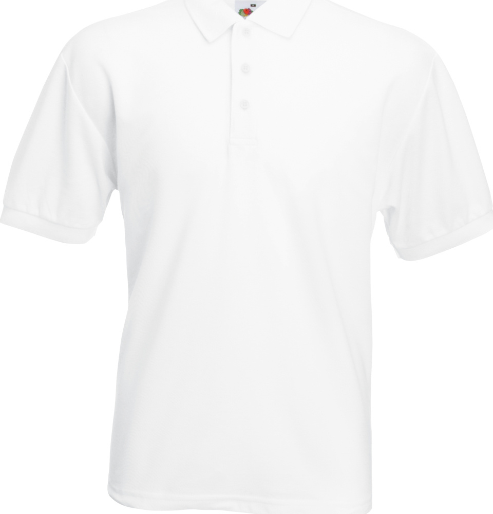 65/35 Piqué Polo (White) besticken und bedrucken lassen - Fruit of the ...